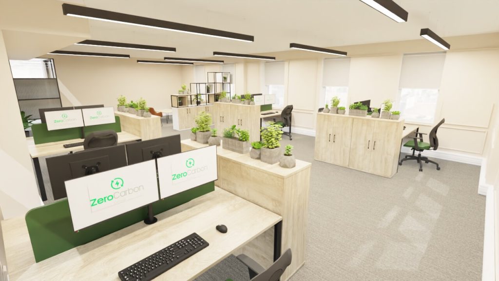 Zero Carbon Manchester Office Furniture Design & Space Planning Project ...